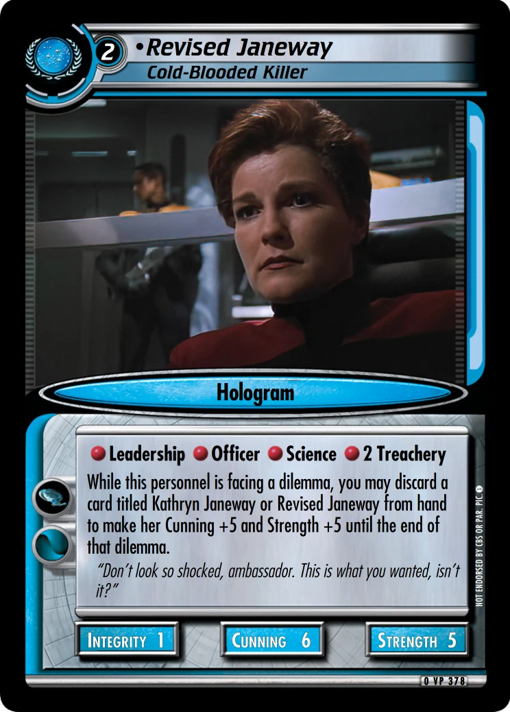 Revised Janeway - Cold-Blooded Killer (VP) | CardGuide Wiki | Fandom
