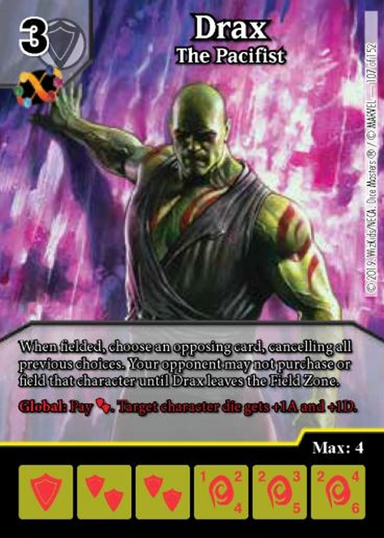 Drax - The Pacifist (AIGDP) | CardGuide Wiki | Fandom