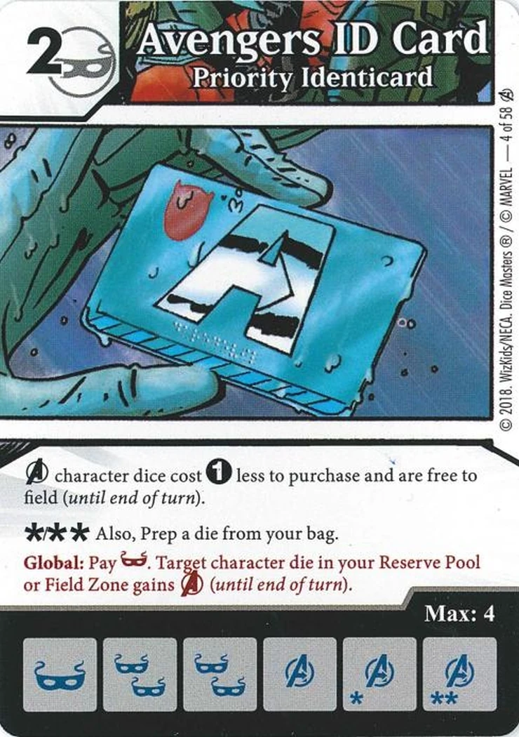 Avengers ID Card - Priority Identicard (AICB) | CardGuide Wiki | Fandom