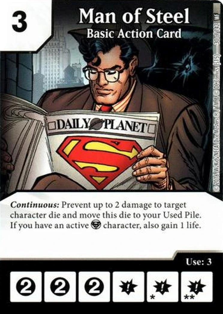 Man of Steel - Basic Action Card (WFDM) | CardGuide Wiki | Fandom