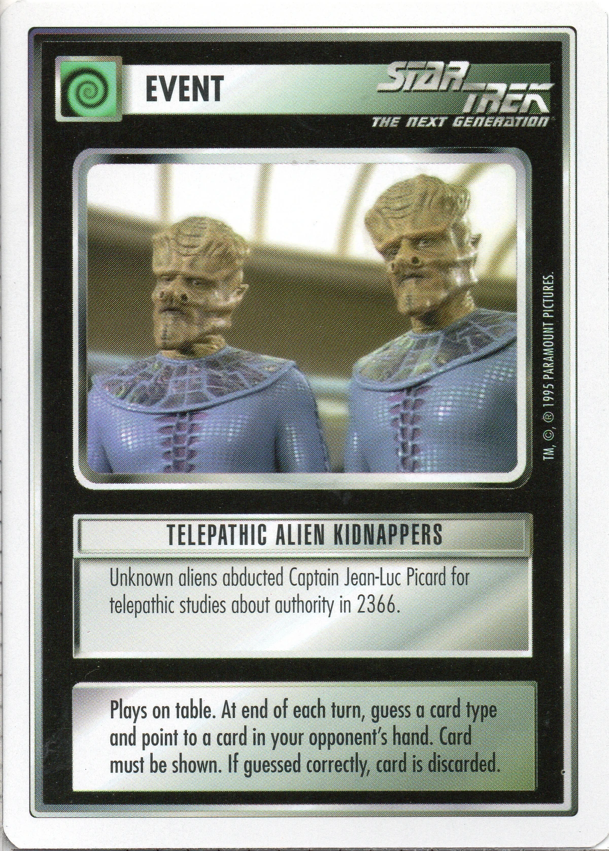 Telepathic Alien Kidnappers (PU95) | CardGuide Wiki | Fandom