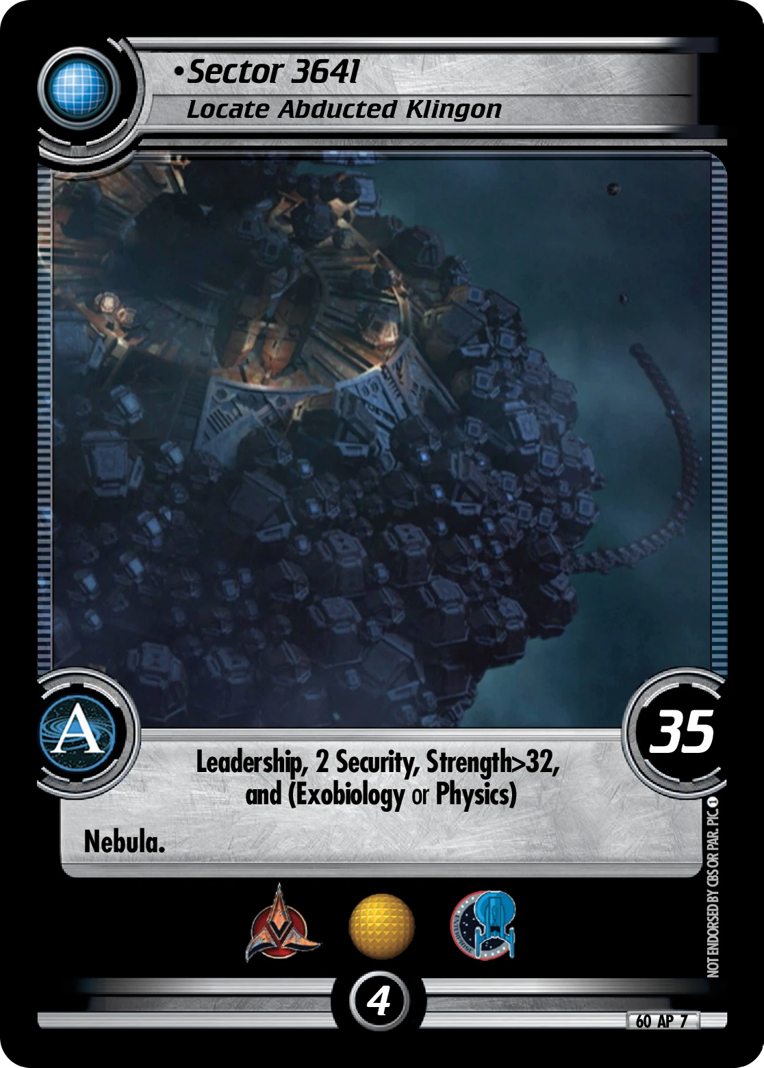 Sector 3641 - Locate Abducted Klingon (TML) | CardGuide Wiki | Fandom