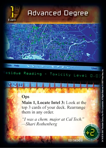 Advanced Degree (1E) | CardGuide Wiki | Fandom