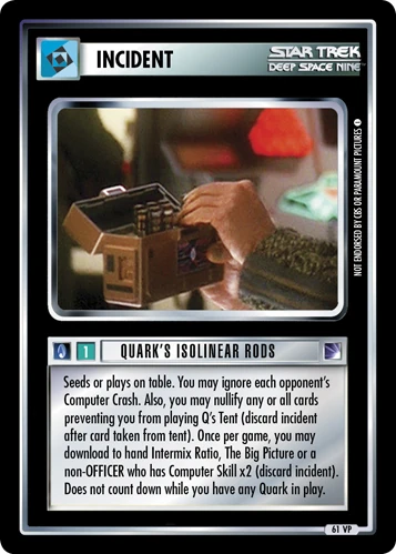 Quark's Isolinear Rods (VP) | CardGuide Wiki | Fandom