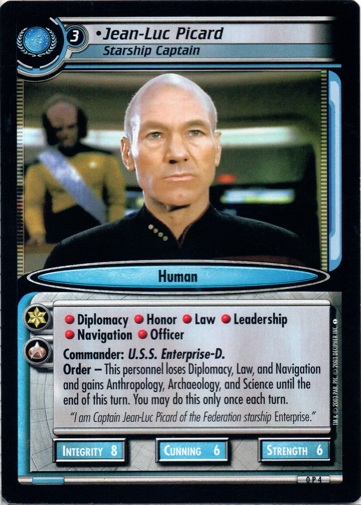 Jean-Luc Picard - Starship Captain (P) | CardGuide Wiki | Fandom