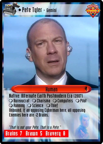 Pete Tyler - Gemini (T10D) | CardGuide Wiki | Fandom