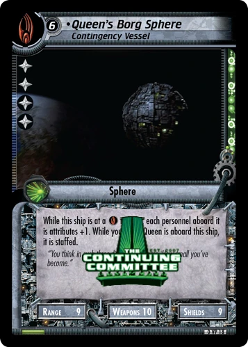 Queen's Borg Sphere - Contingency Vessel (VP TCC) | CardGuide Wiki | Fandom