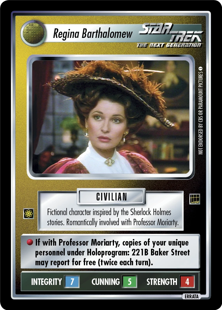 Regina Barthalomew (Errata 1) | CardGuide Wiki | Fandom