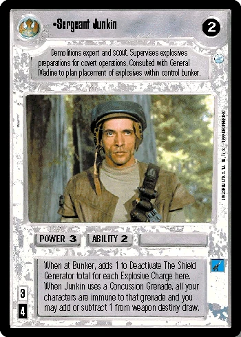 Sergeant Junkin (ED) | CardGuide Wiki | Fandom