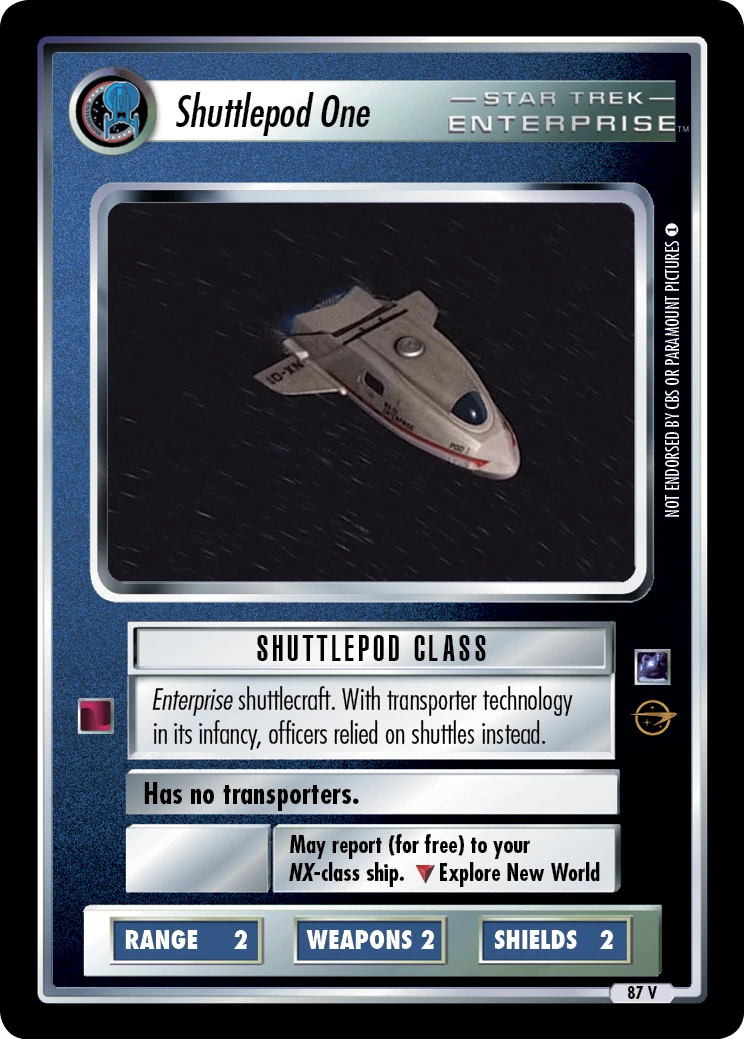 Shuttlepod One (BB) | CardGuide Wiki | Fandom