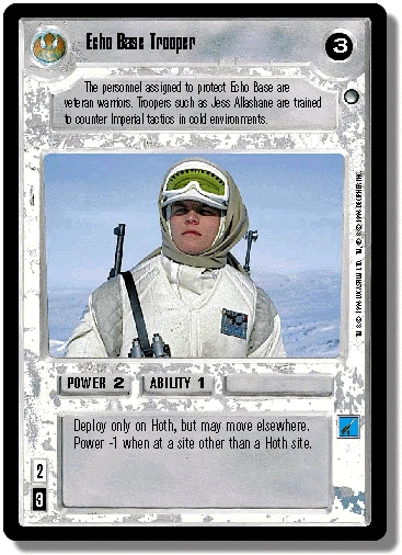 Echo Base Trooper (Hoth) | CardGuide Wiki | Fandom