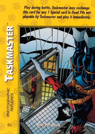 Taskmaster - Photographic Reflexes (XMOP) | CardGuide Wiki | Fandom