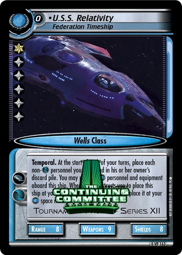 U.S.S. Relativity - Federation Timeship (VP TCC) | CardGuide Wiki | Fandom