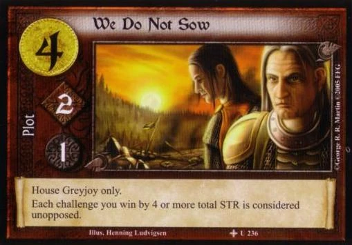 We Do Not Sow (WiE) | CardGuide Wiki | Fandom