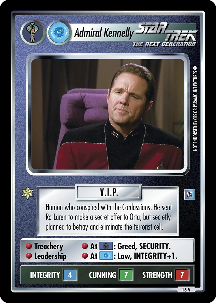 Admiral Kennelly (SFL) | CardGuide Wiki | Fandom