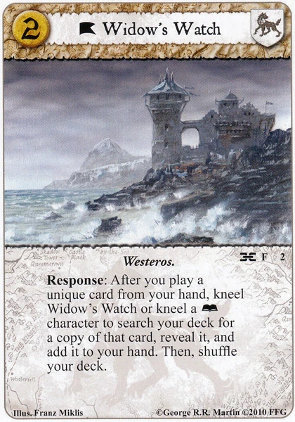 Widow's Watch (GotC) | CardGuide Wiki | Fandom