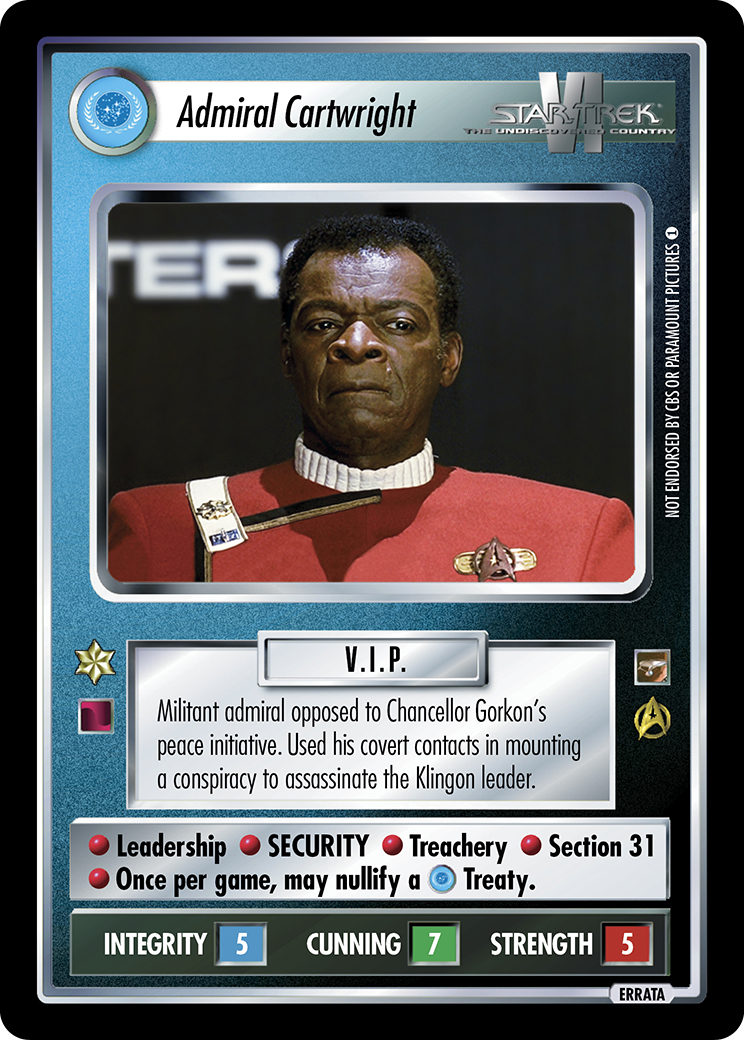 Admiral Cartwright Errata Tmp Cardguide Wiki Fandom