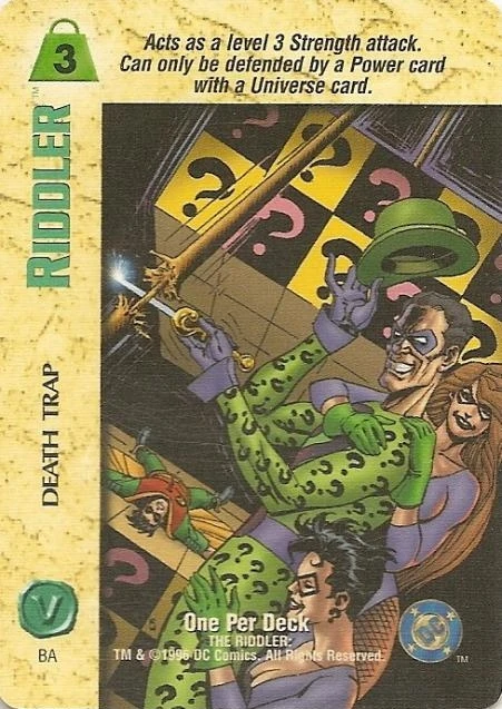 Riddler - Death Trap (DCOP) | CardGuide Wiki | Fandom