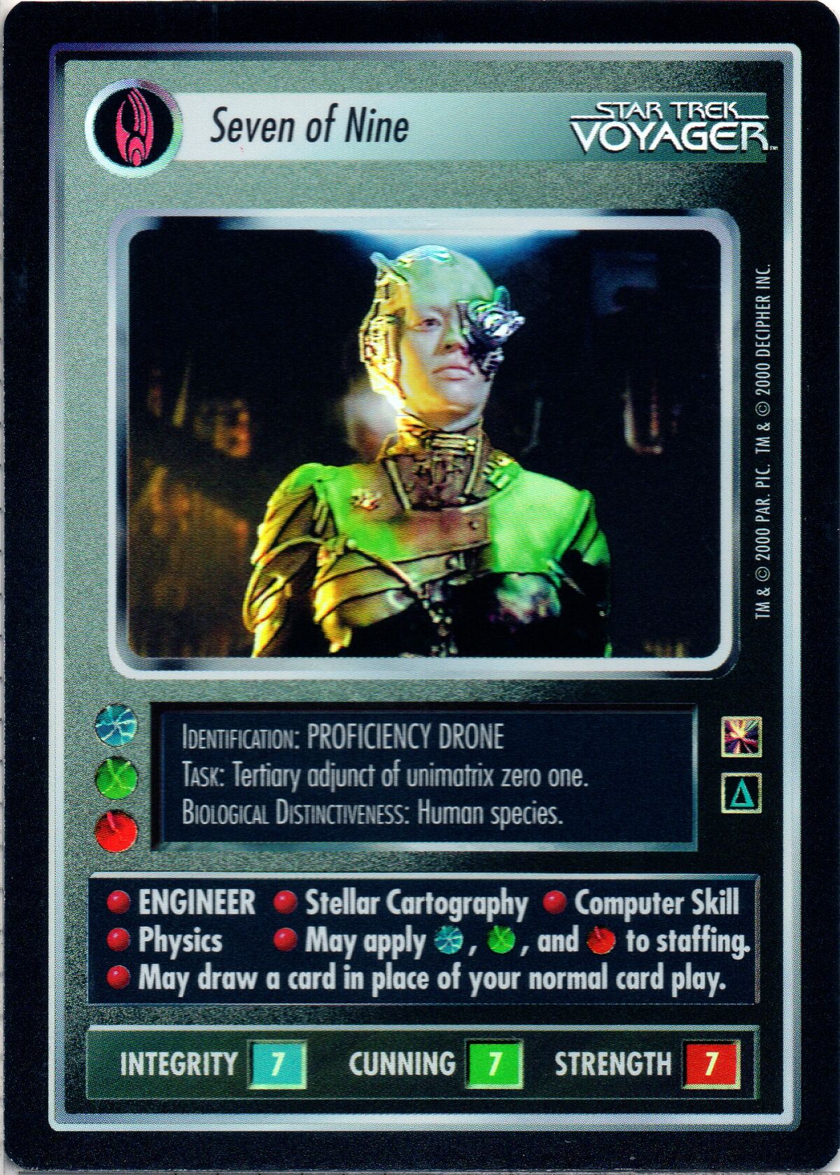 Seven Of Nine Reflections Cardguide Wiki Fandom