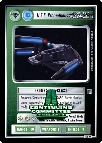 U.S.S. Prometheus (VP TCC) | CardGuide Wiki | Fandom