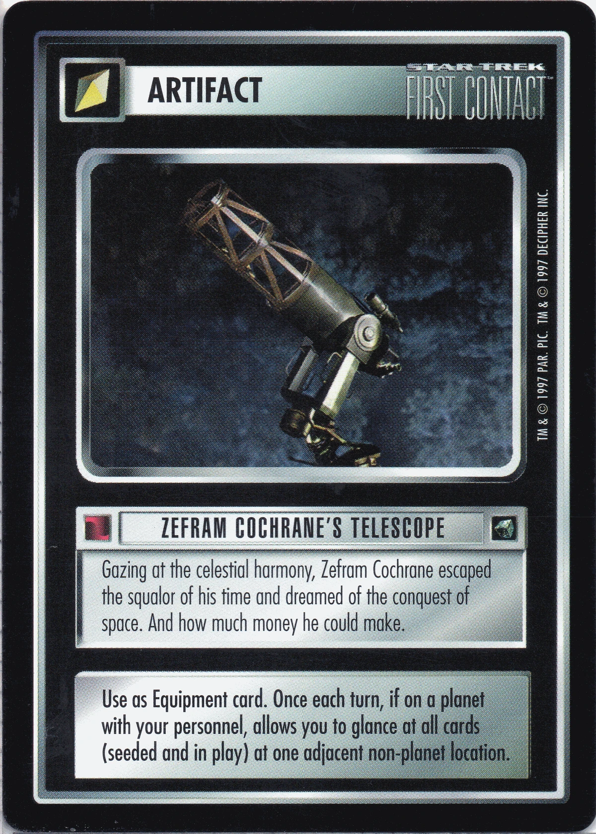 Zefram Cochrane's Telescope | CardGuide Wiki | Fandom