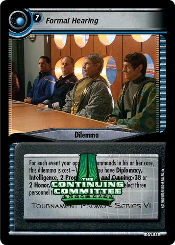 Formal Hearing (VP TCC) | CardGuide Wiki | Fandom