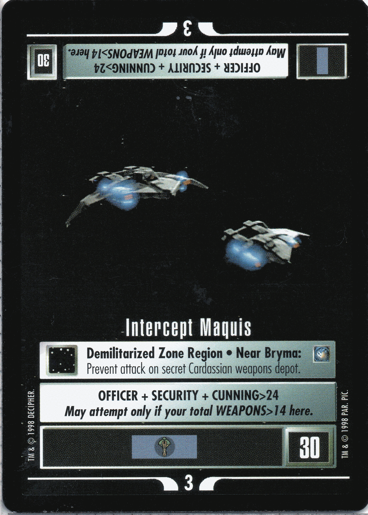 Intercept Maquis Ds9 Cardguide Wiki Fandom