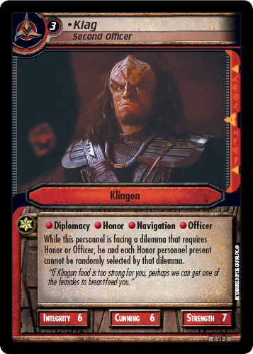 Klag - Second Officer (VP) | CardGuide Wiki | Fandom