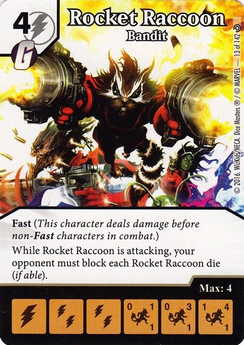 Rocket Raccoon - Bandit (CW) | CardGuide Wiki | Fandom