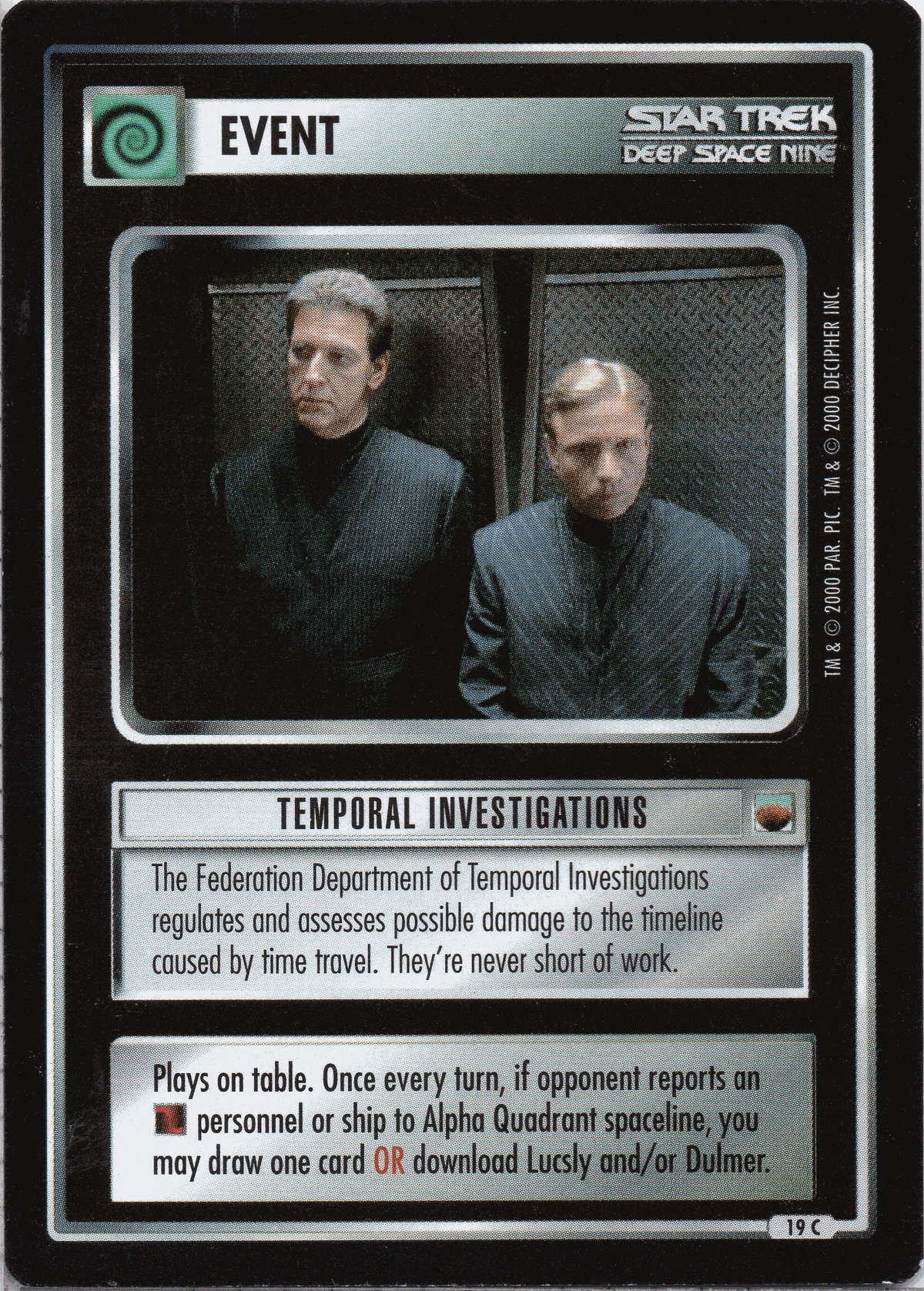 Temporal Investigations Ttwt Cardguide Wiki Fandom