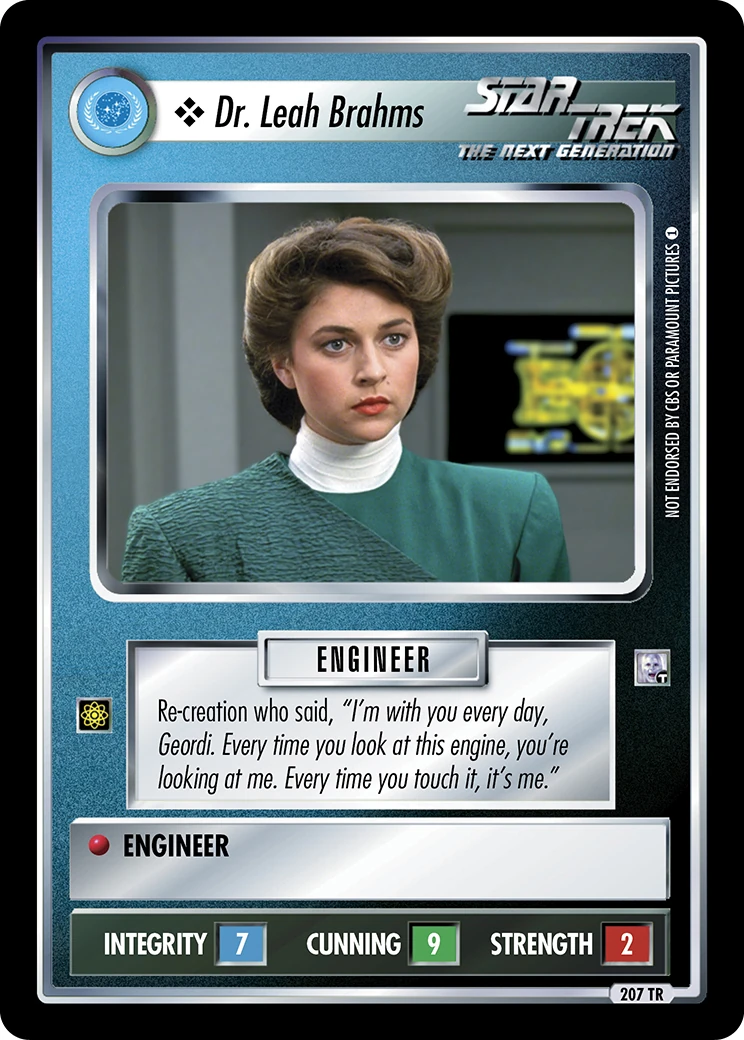Dr. Leah Brahms (PT) | CardGuide Wiki | Fandom