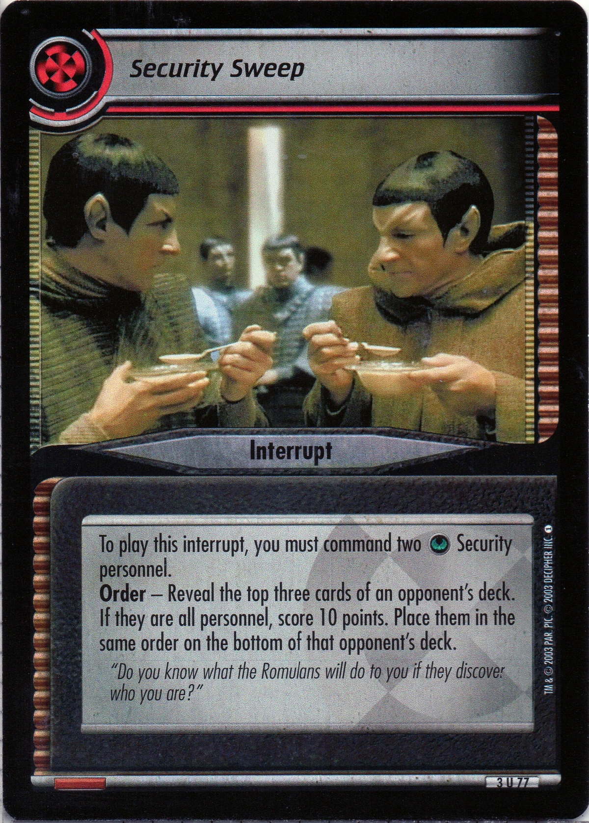 Security Sweep (CtA) | CardGuide Wiki | Fandom