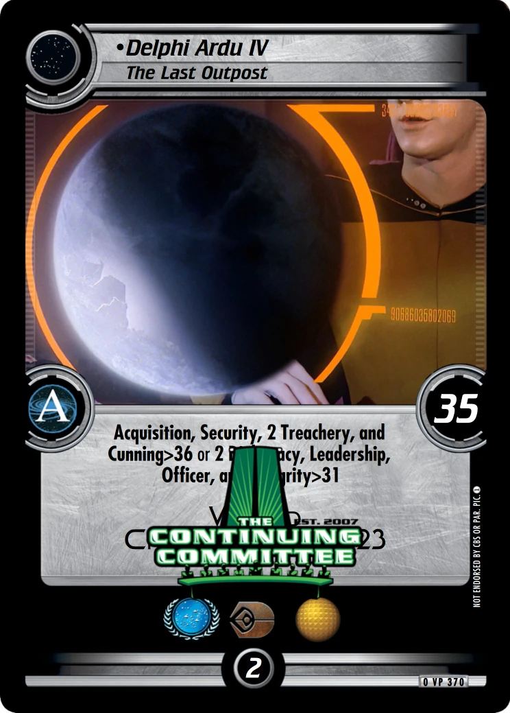 Delphi Ardu IV - The Last Outpost (VP TCC) | CardGuide Wiki | Fandom