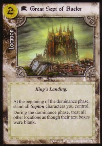 Great Sept of Baelor (AToB) | CardGuide Wiki | Fandom