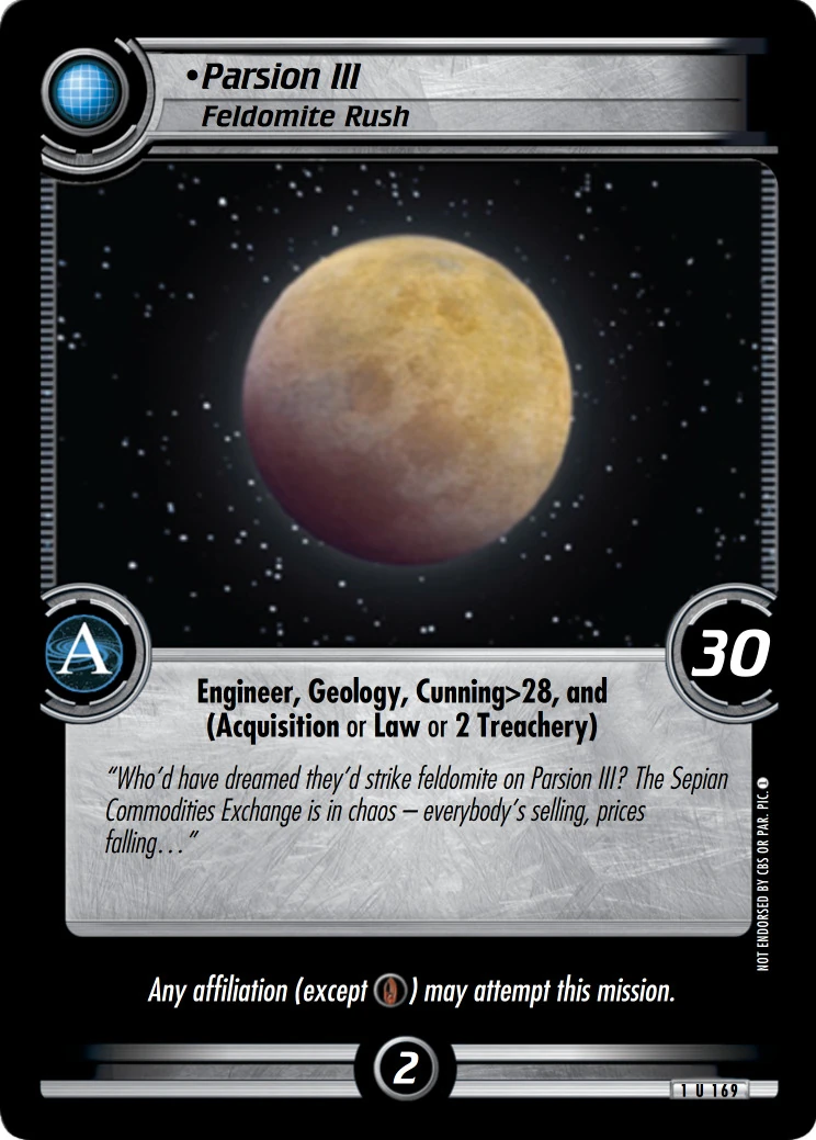 Parsion III - Feldomite Rush (Errata 2) (2E) | CardGuide Wiki | Fandom