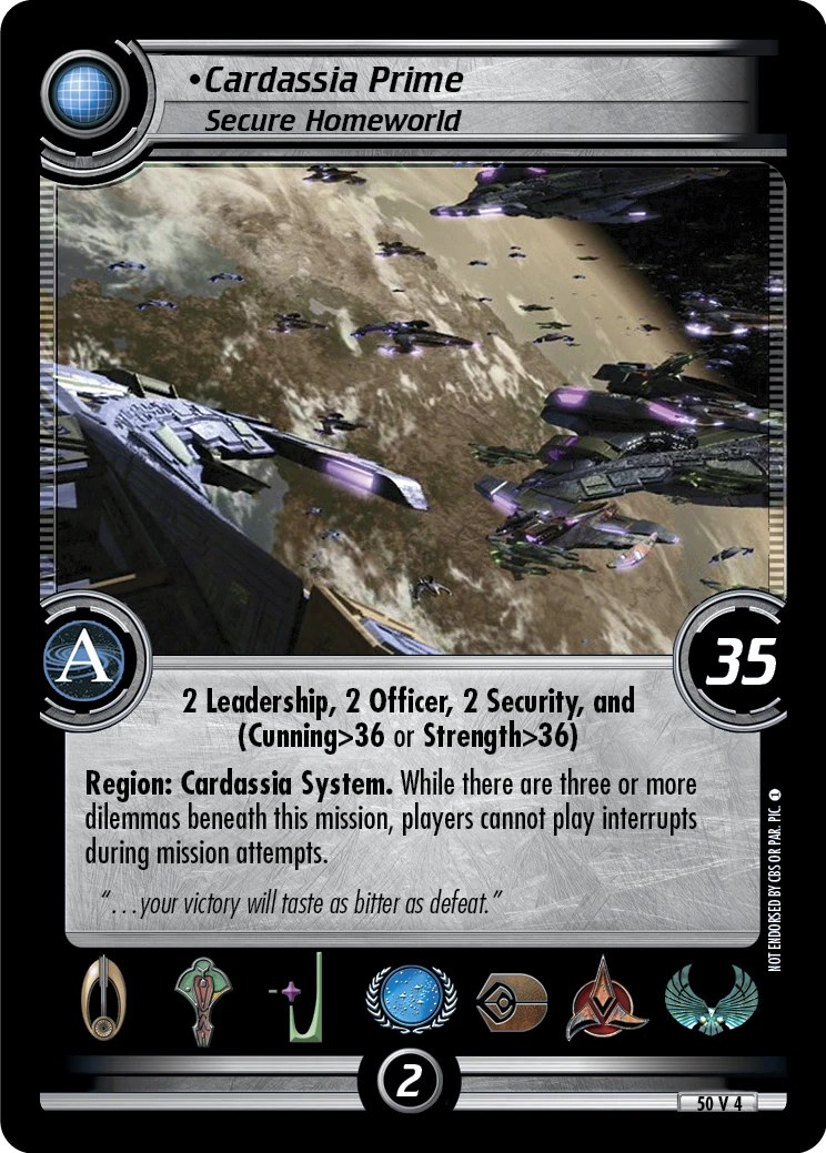 Cardassia Prime - Secure Homeworld (TOD) | CardGuide Wiki | Fandom