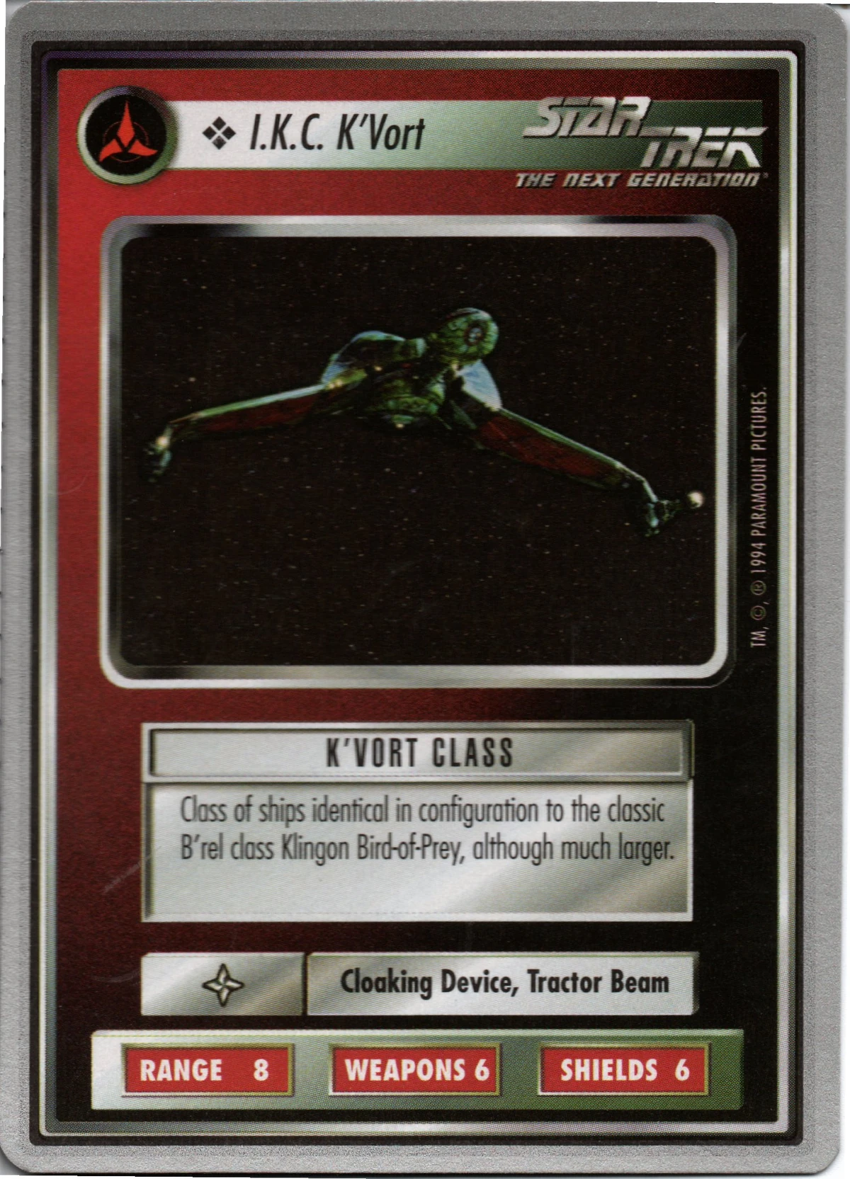 I.K.C. K'Vort (CT) | CardGuide Wiki | Fandom