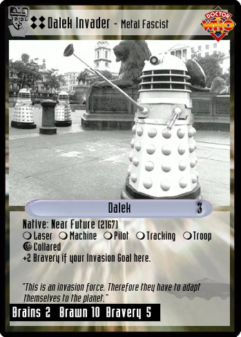 Dalek Invader - Metal Fascist (IE) | CardGuide Wiki | Fandom