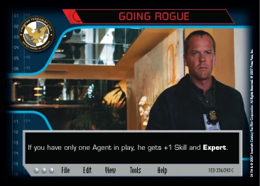 Going Rogue (1E) | CardGuide Wiki | Fandom