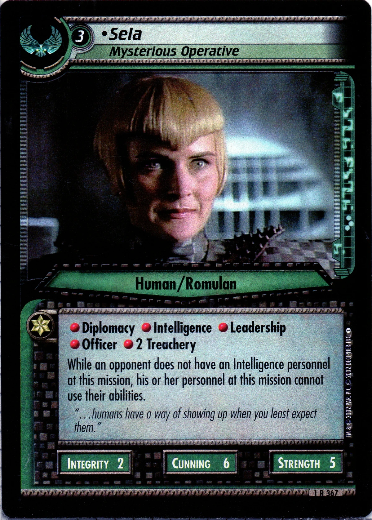 Sela - Mysterious Operative (2E) | CardGuide Wiki | Fandom