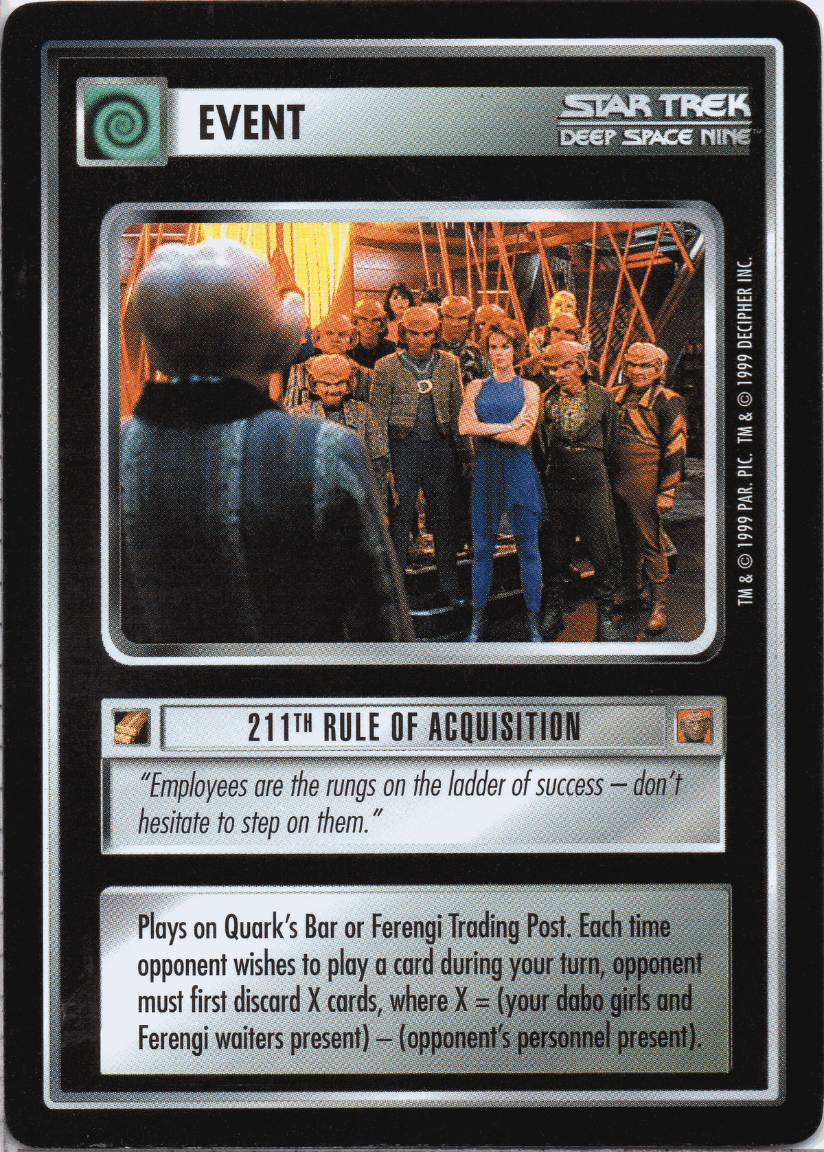 211th Rule Of Acquisition Roa Cardguide Wiki Fandom