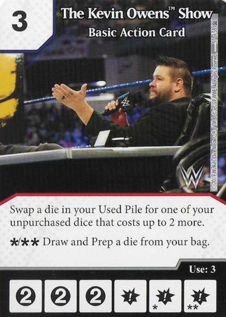 The Kevin Owens Show - Basic Action Card (WCB) | CardGuide Wiki | Fandom