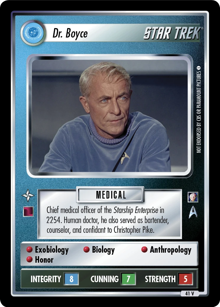 Dr. Boyce (TC) | CardGuide Wiki | Fandom
