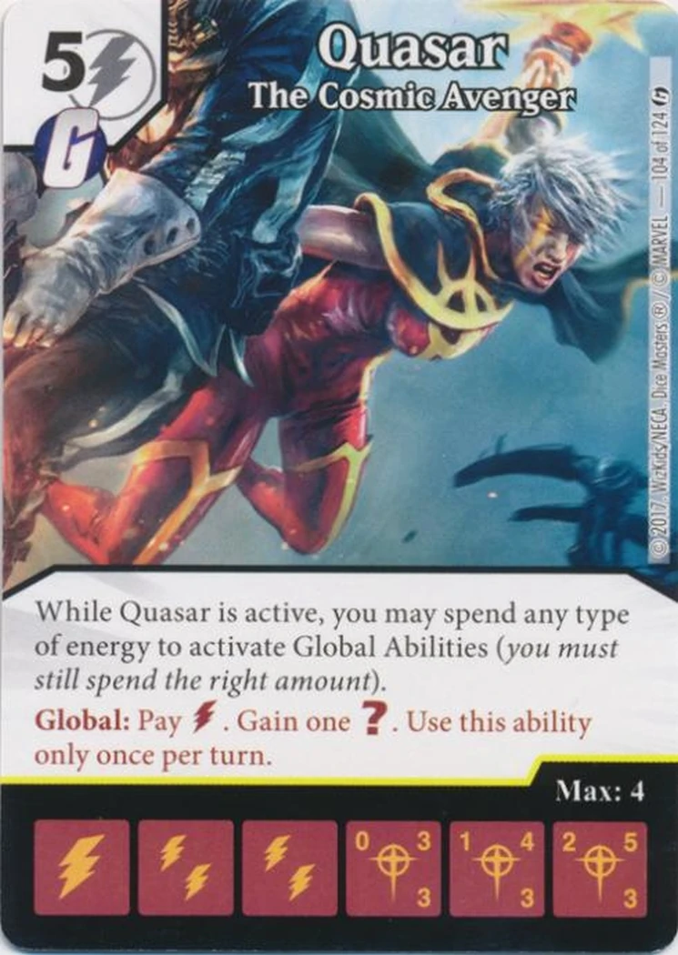 Quasar - The Cosmic Avenger (GotG) | CardGuide Wiki | Fandom
