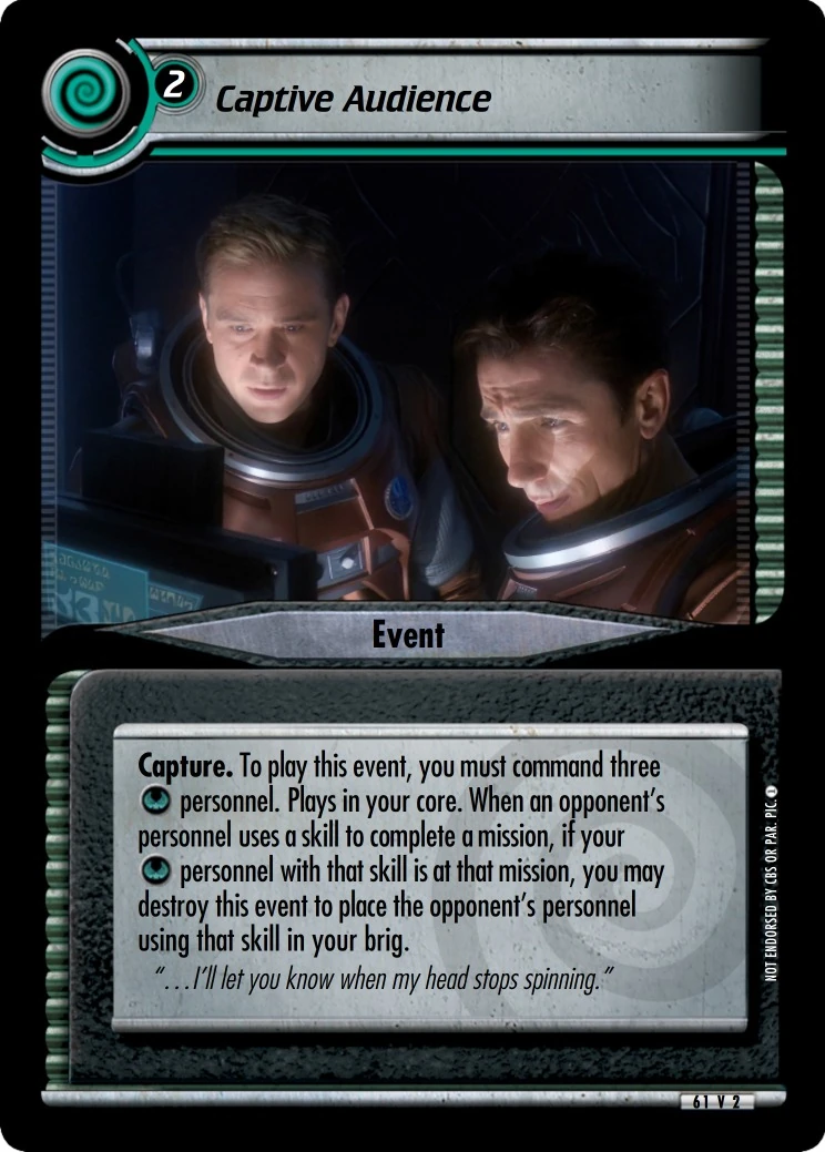 Captive Audience (SC) | CardGuide Wiki | Fandom