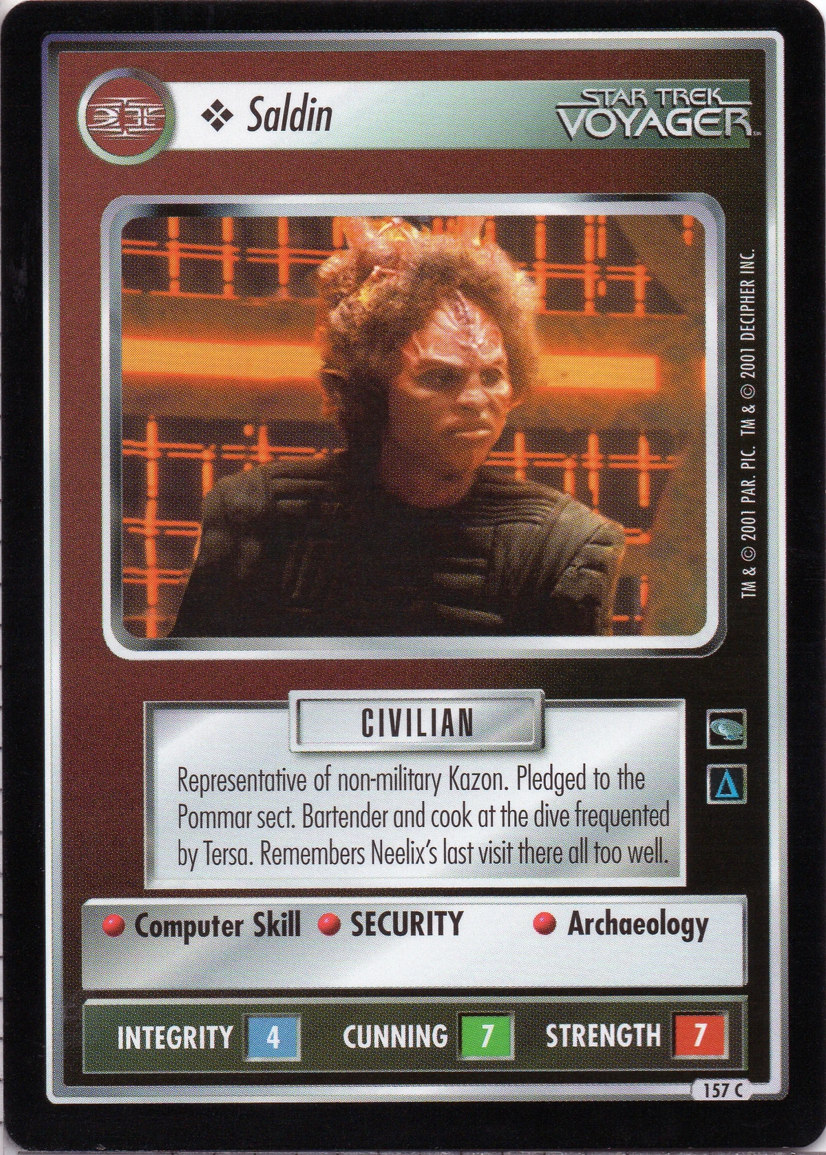 Saldin (VOY) | CardGuide Wiki | Fandom