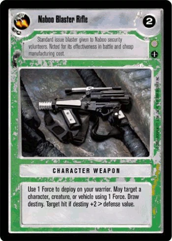 Naboo Blaster Rifle (light) (CRC) | CardGuide Wiki | Fandom