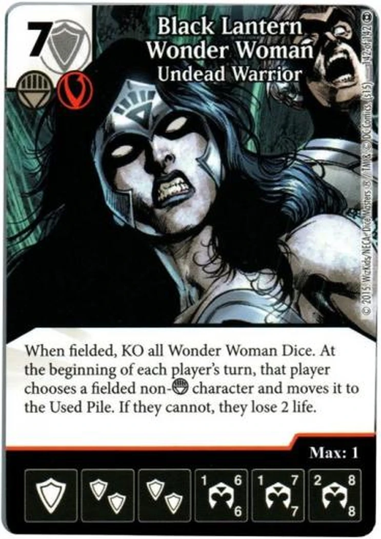 Black Lantern Wonder Woman - Undead Warrior (WoL) | CardGuide Wiki | Fandom