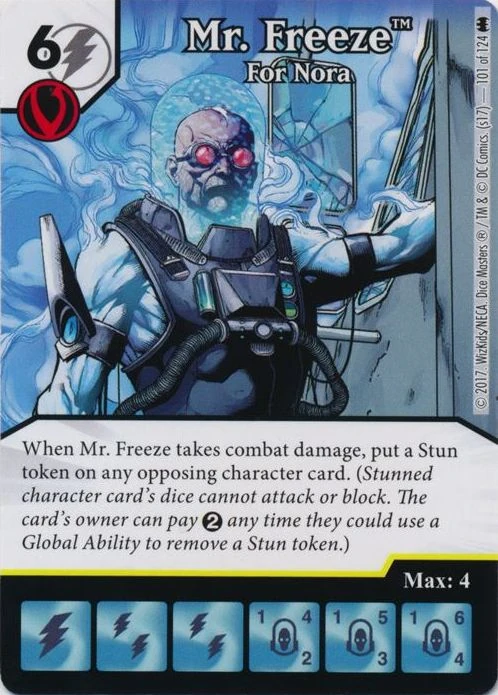 Mr. Freeze - For Nora (BMDM) | CardGuide Wiki | Fandom