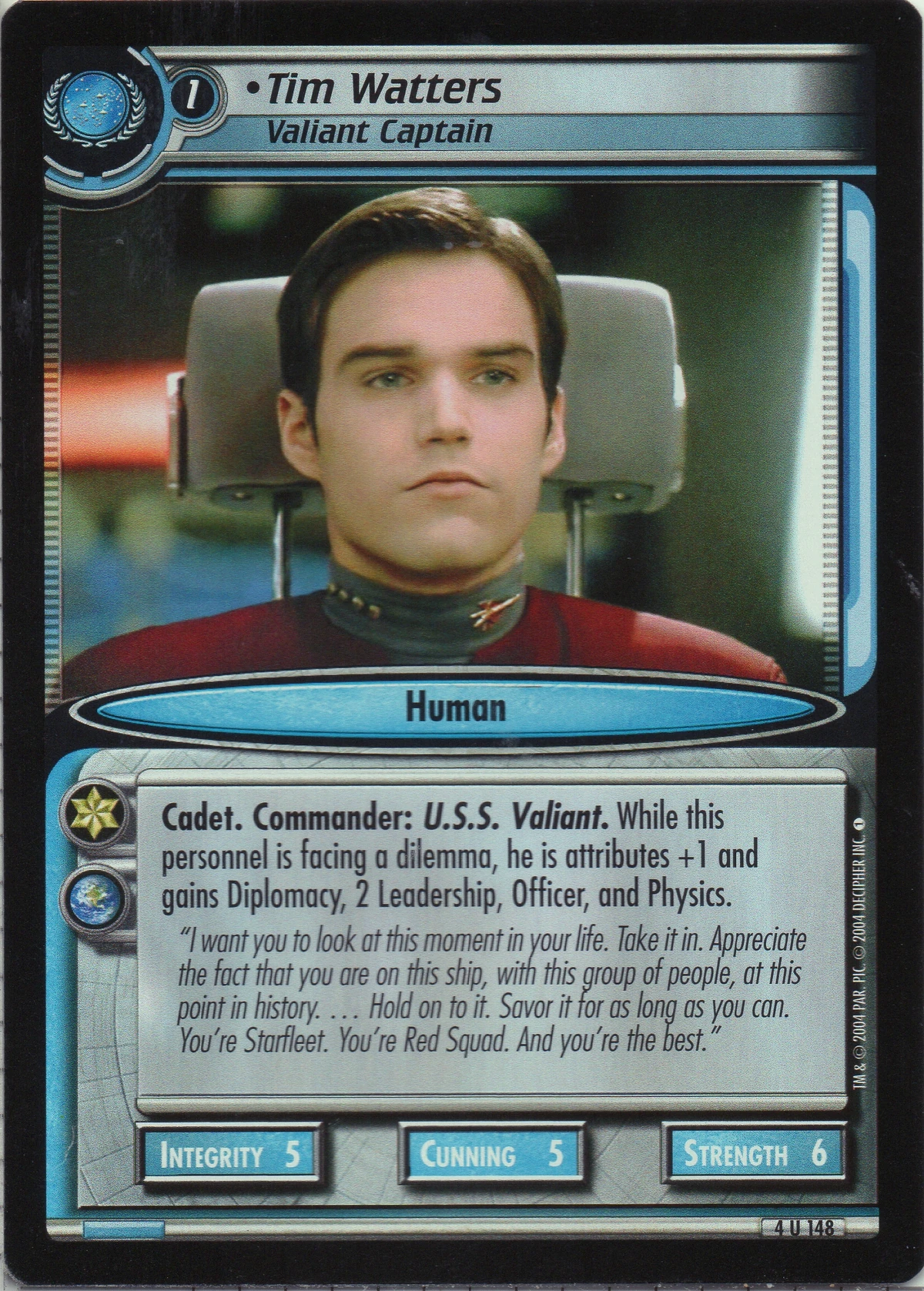Tim Watters - Valiant Captain (NE) | CardGuide Wiki | Fandom